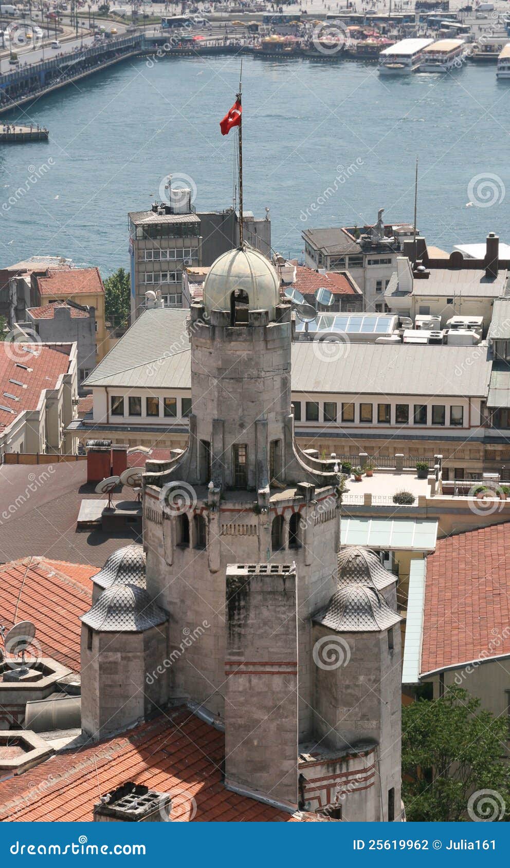 Istanbul aerial view stock photo. Image of ship, black - 25619962