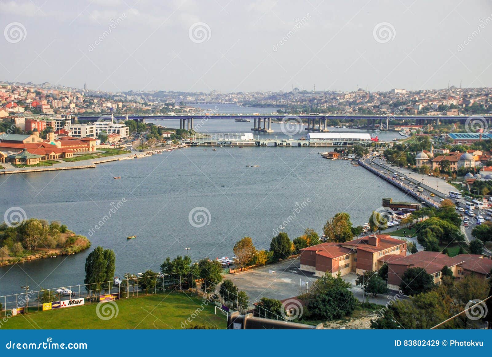 Istanbul aerial view editorial stock image. Image of geography - 83802429