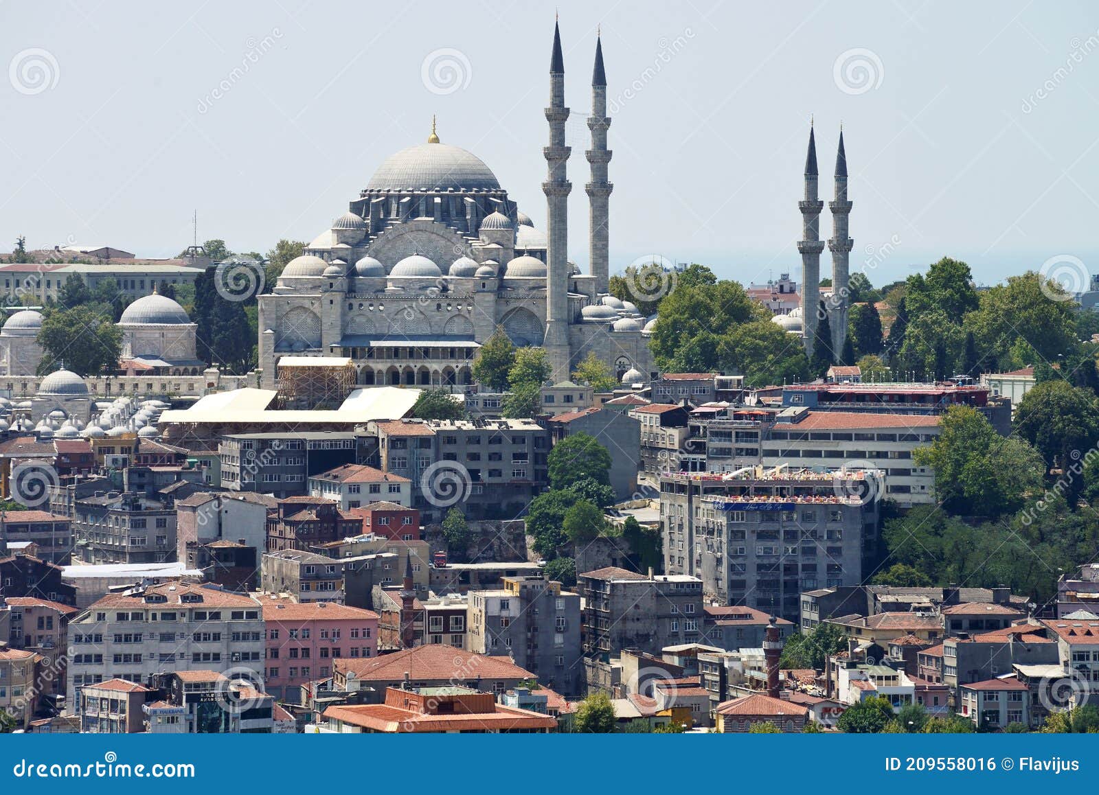 City panorama, Istanbul editorial photo. Image of europe - 209558016