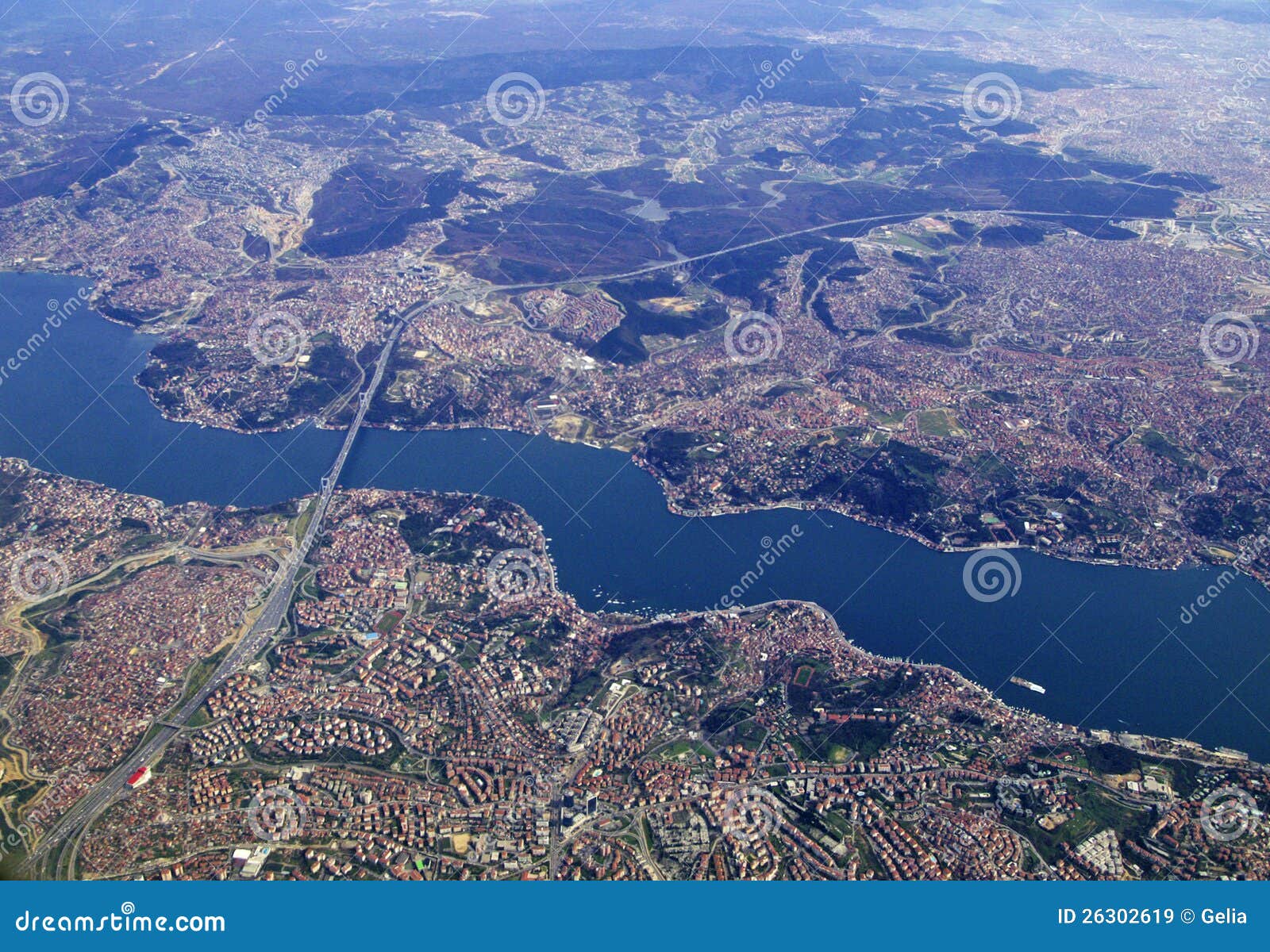 Istanbul and Bosphorus stock image. Image of byzantium - 26302619