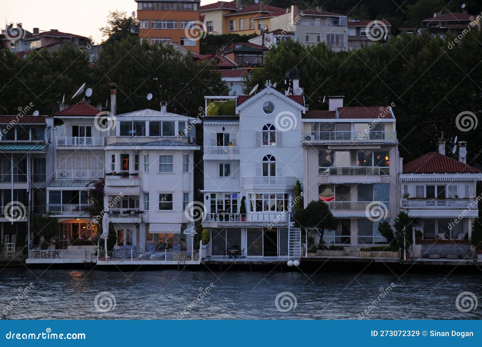 Istanbul Bosphorus stock image. Image of tower, shore - 273072329