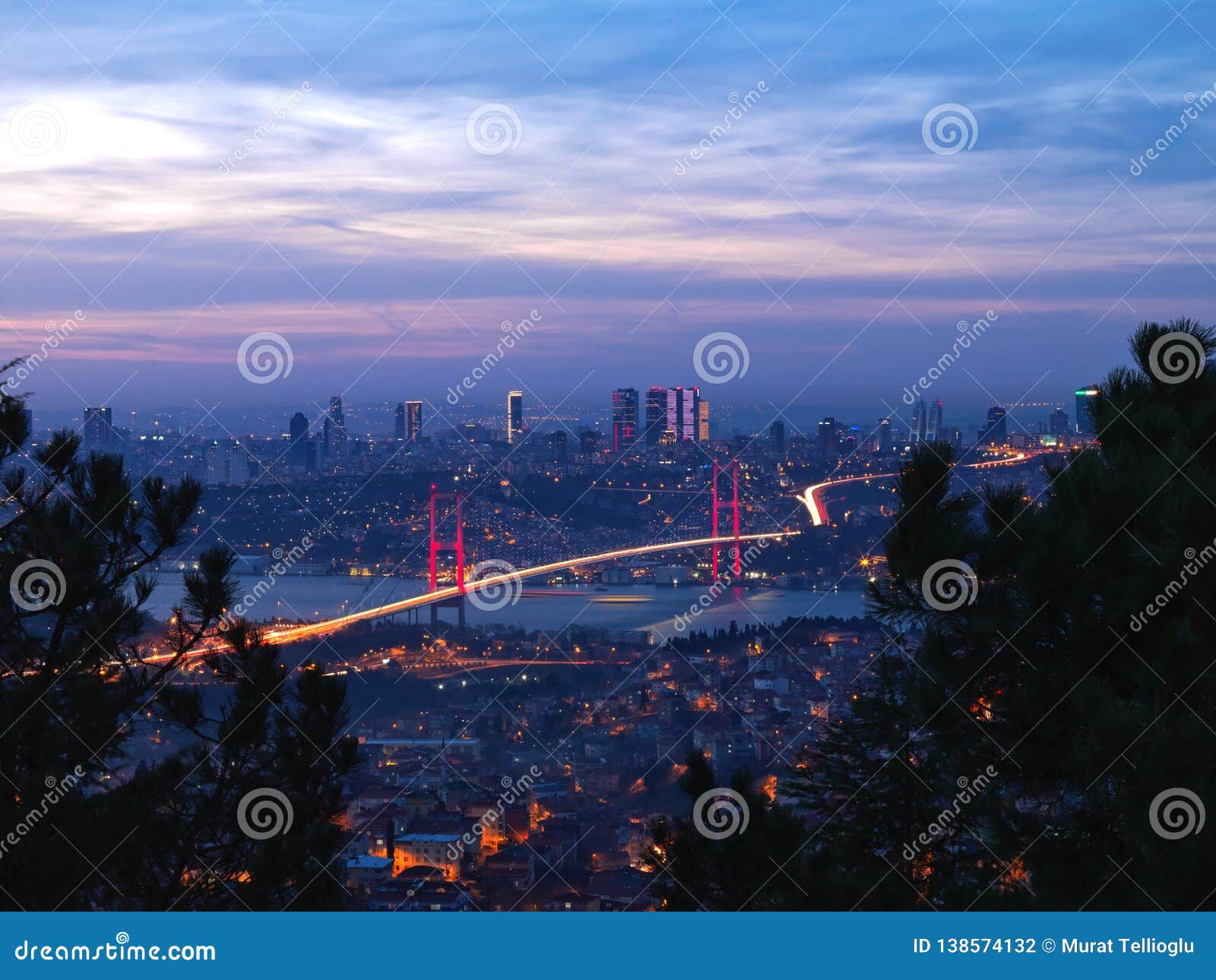 Istanbul bosphorus view stock photo. Image of blue, europe - 138574132