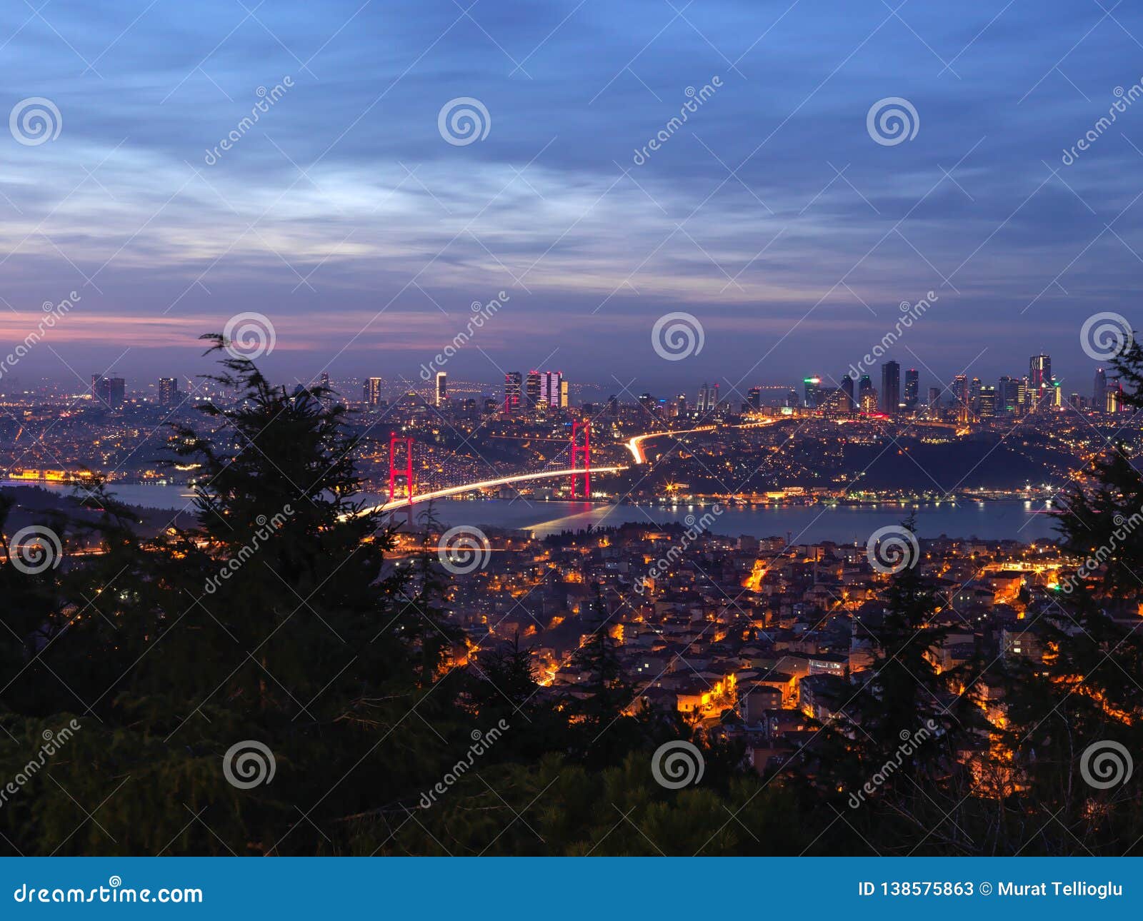 Istanbul bosphorus view stock image. Image of architecture - 138575863