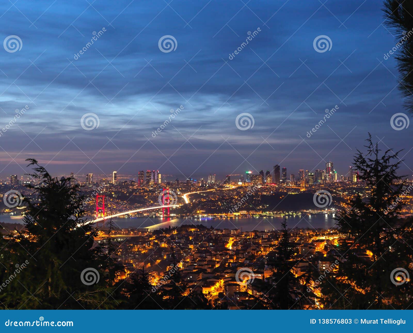 Istanbul bosphorus view stock image. Image of architecture - 138576803