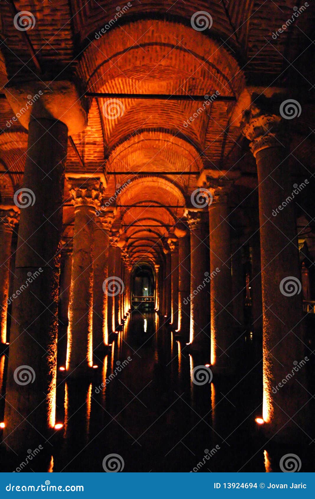 Istanbul, Byzantine Cistern Stock Photo - Image of antique ...