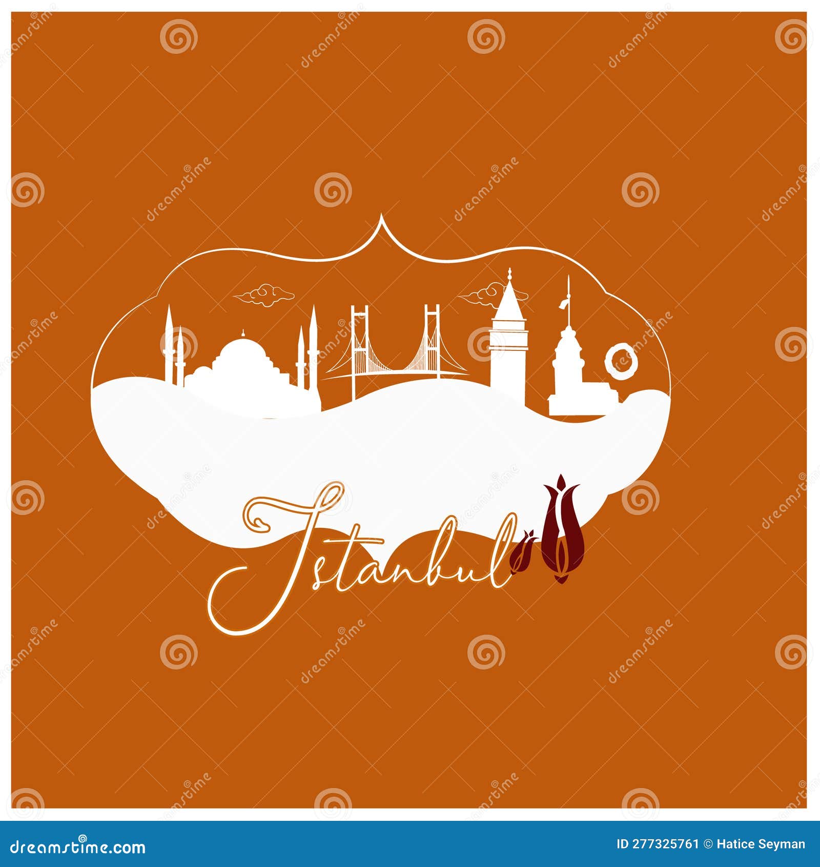 Istanbul Cidy Label and Logo Design Stock Illustration - Illustration ...