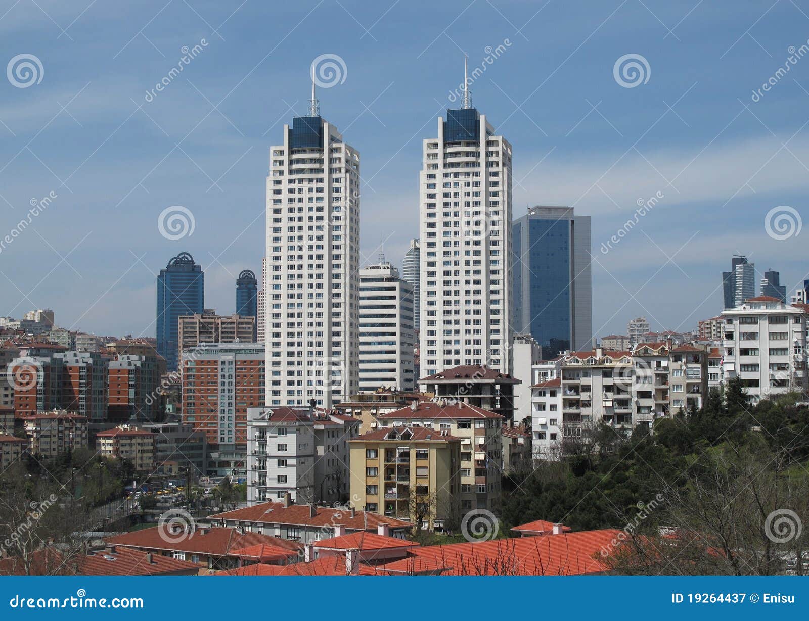 Istanbul city skyline stock image. Image of facade, modern - 19264437