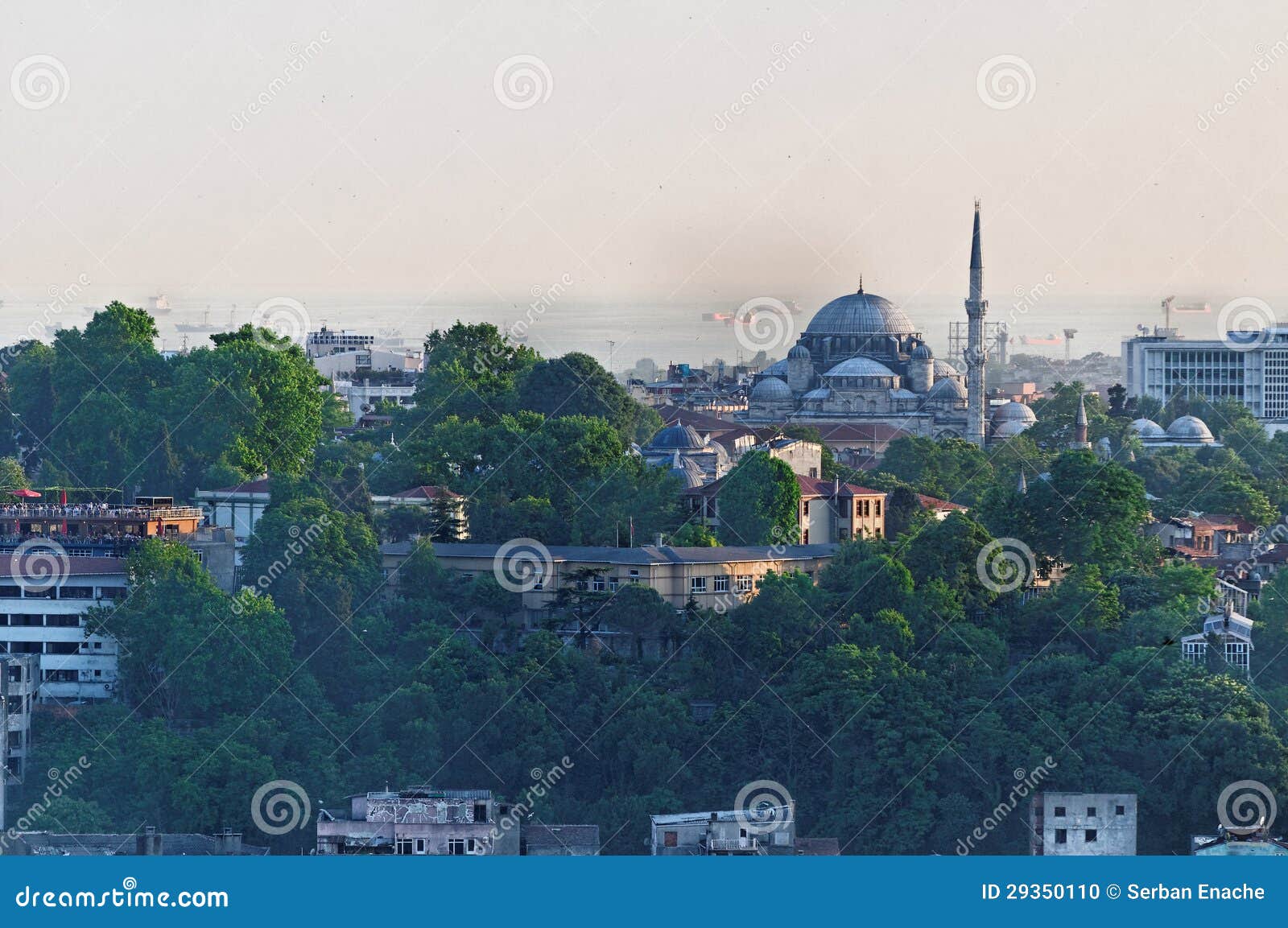 Istanbul city skyline stock photo. Image of greenery - 29350110