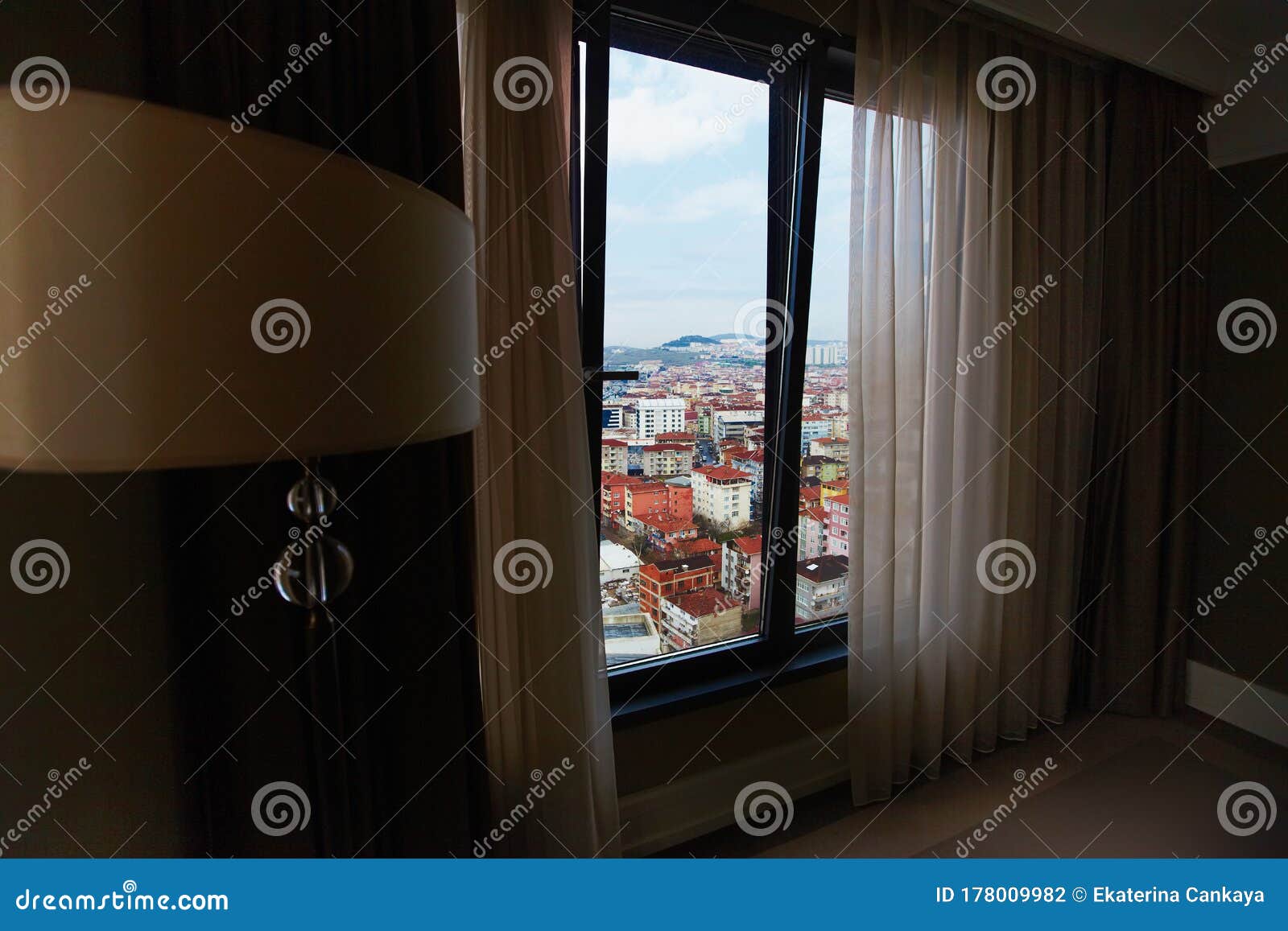 Istanbul City View from Hotel Room Window Stock Photo - Image of nature ...
