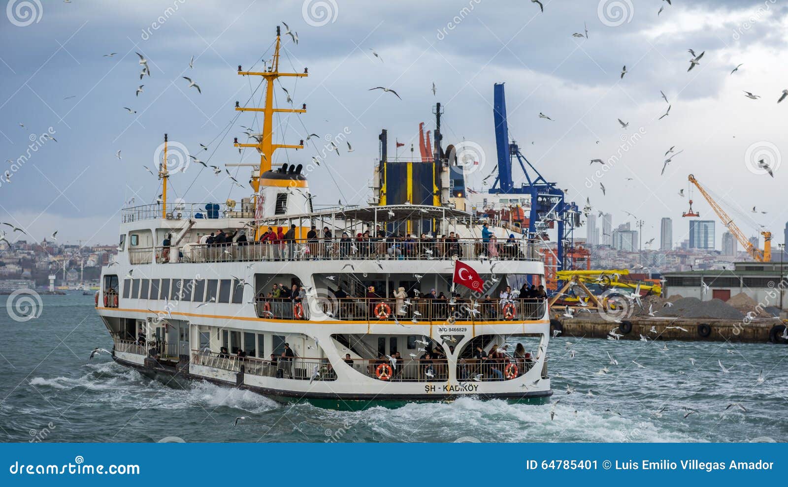 Istanbul And The Ferry. Famous Ferries Of Istanbul Known As Vapur ...
