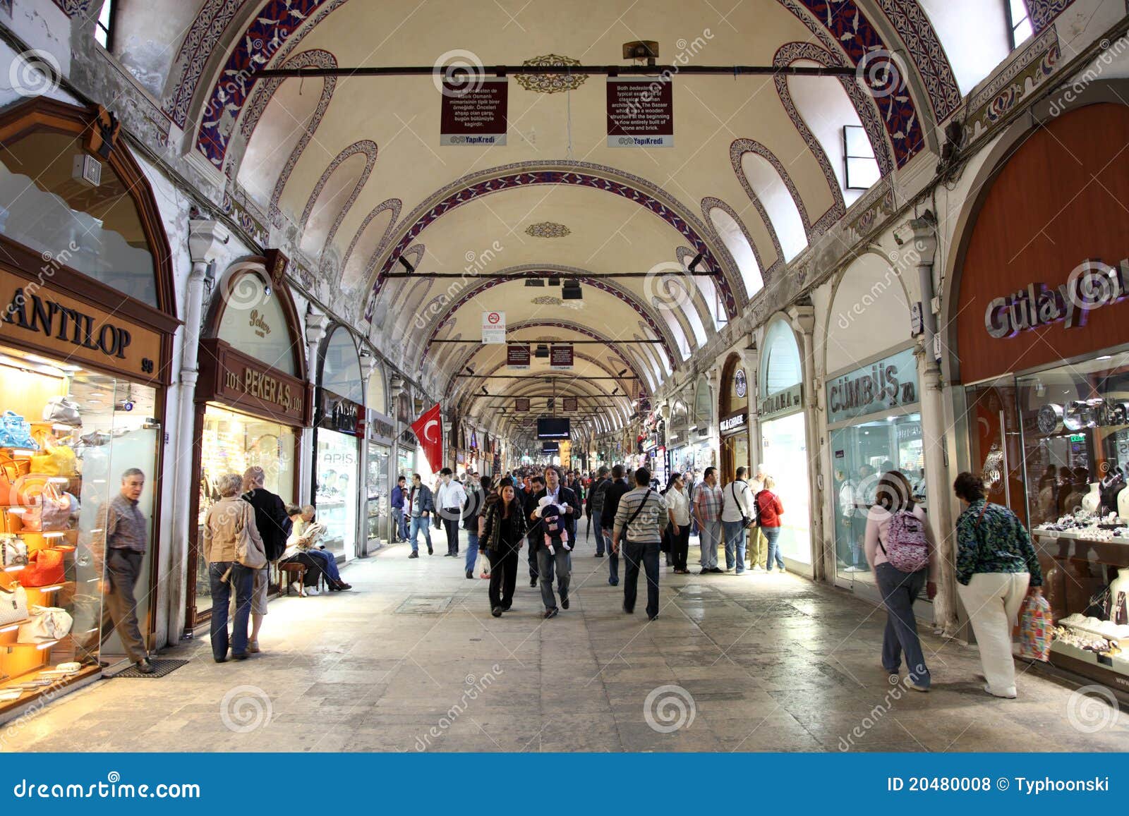 Istanbul Grand Bazaar, Turkey Editorial Stock Photo - Image of mall ...