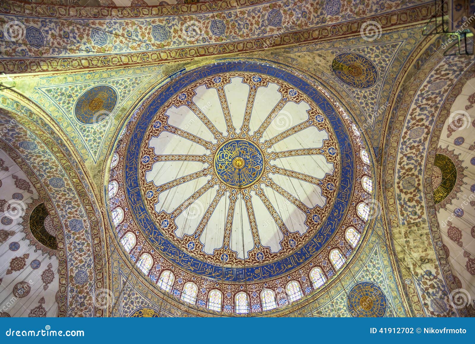 Istanbul inside a mosque stock photo. Image of arabic - 41912702