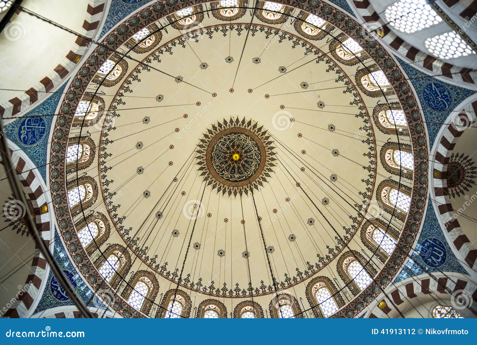 Istanbul inside a mosque stock photo. Image of muslim - 41913112