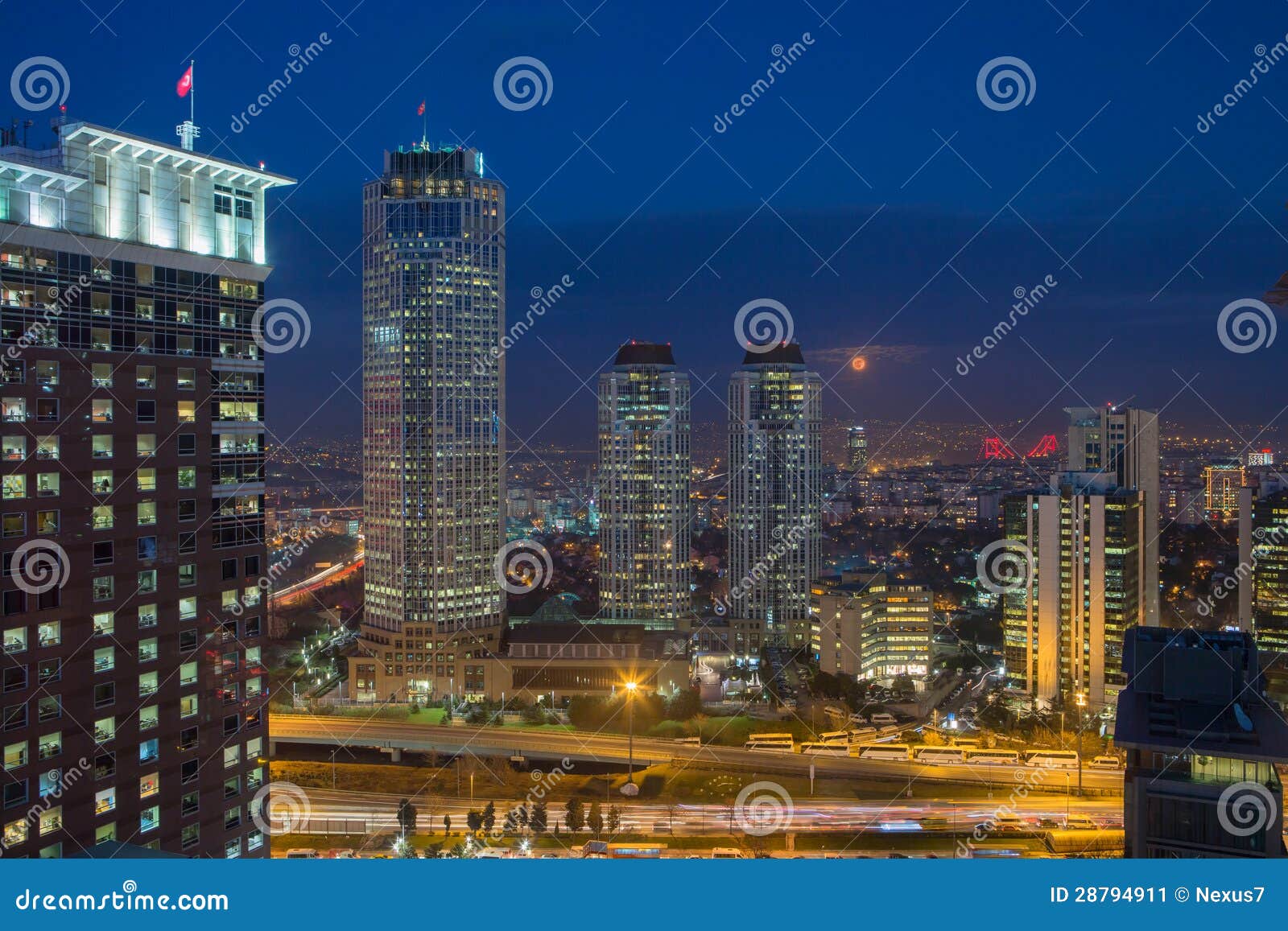 Istanbul Levent stock image. Image of center, skyline - 28794911