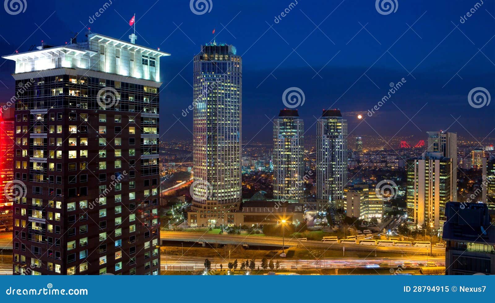 Istanbul Levent stock image. Image of aerial, high, landscape - 28794915