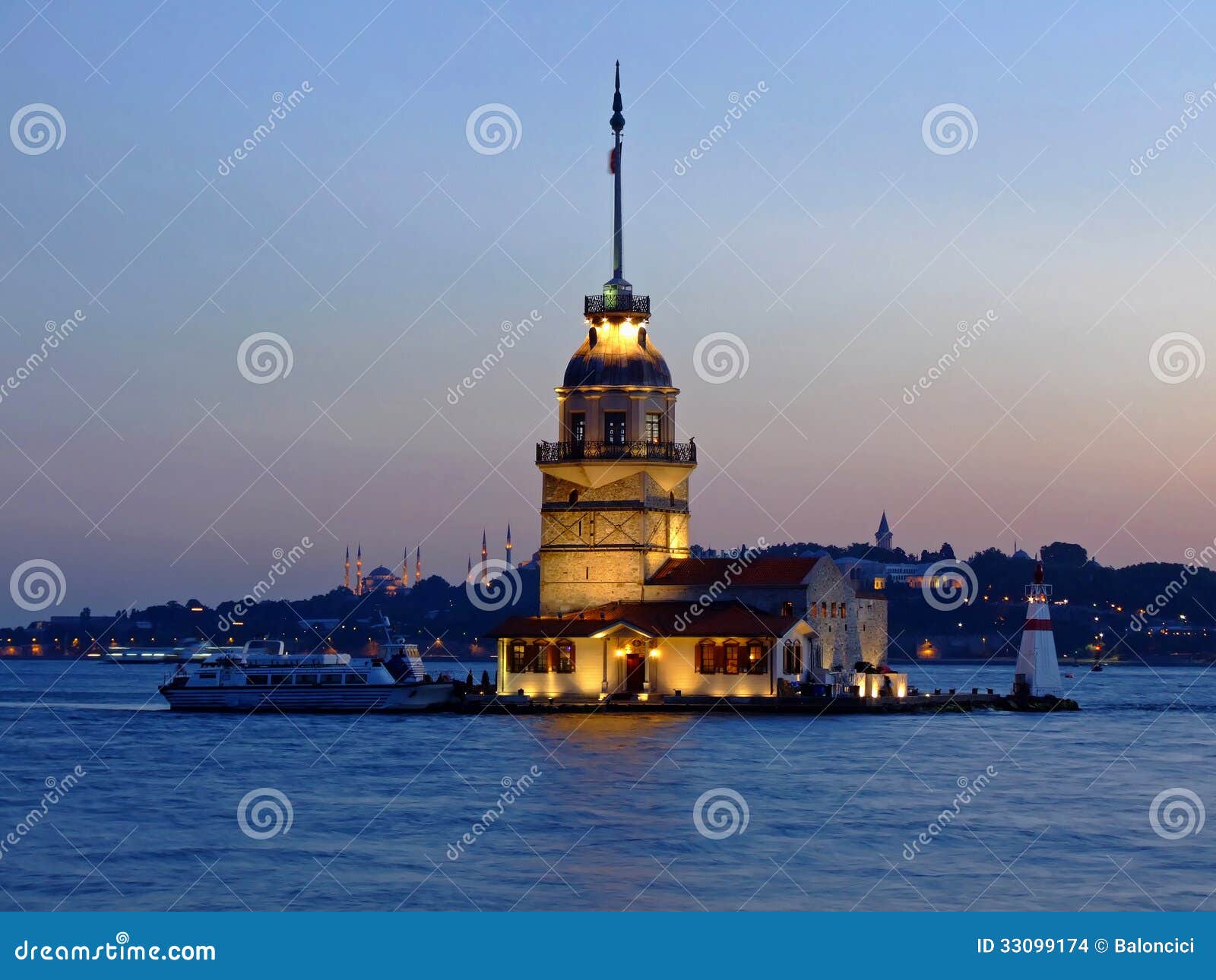 Istanbul Lighthouse stock photo. Image of historic, istanbul - 33099174