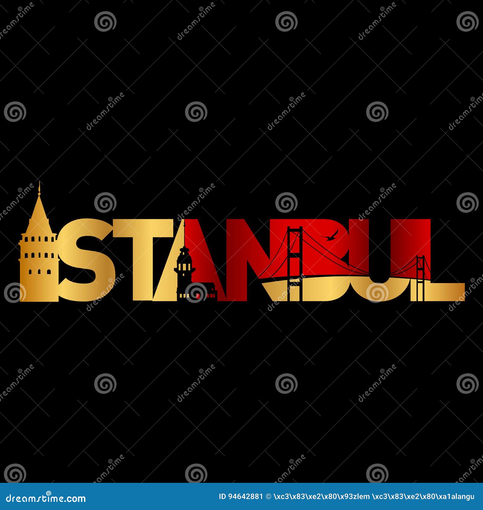 Istanbul Logo, Icon and Symbol Vector Illustration Stock Vector ...