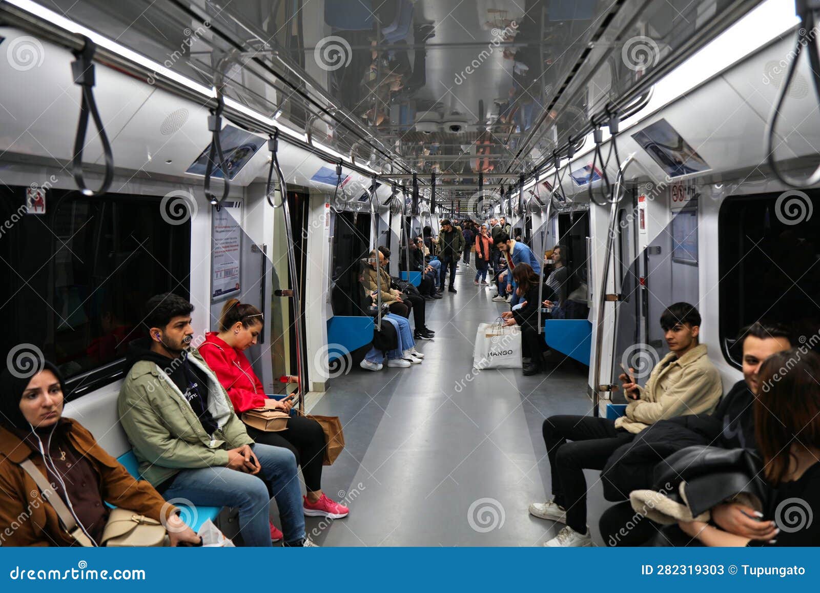Istanbul Metro Subway Train Editorial Stock Photo - Image of public ...