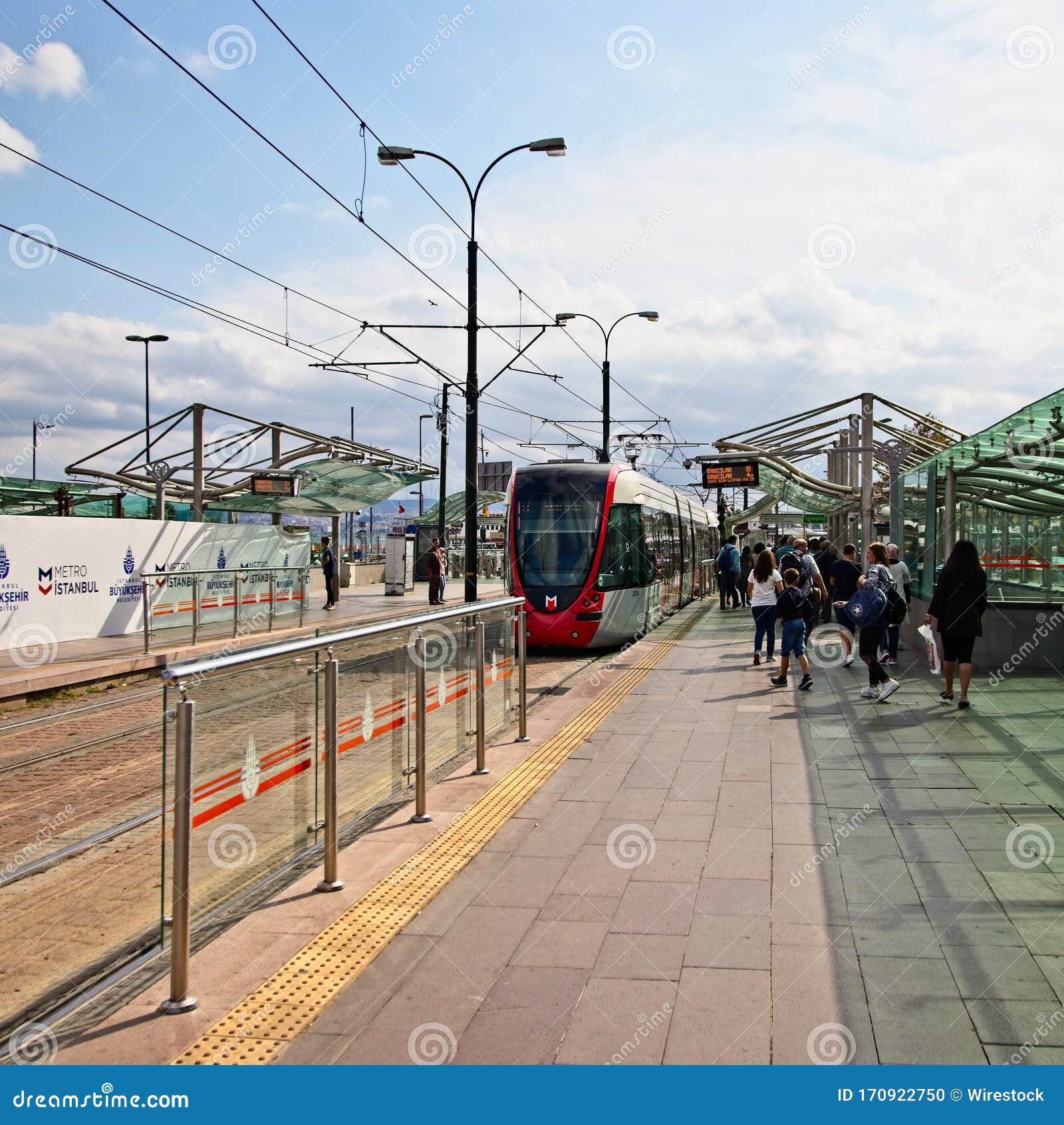 The Istanbul Metro Tram System in Istanbul, Turkey Editorial Image ...