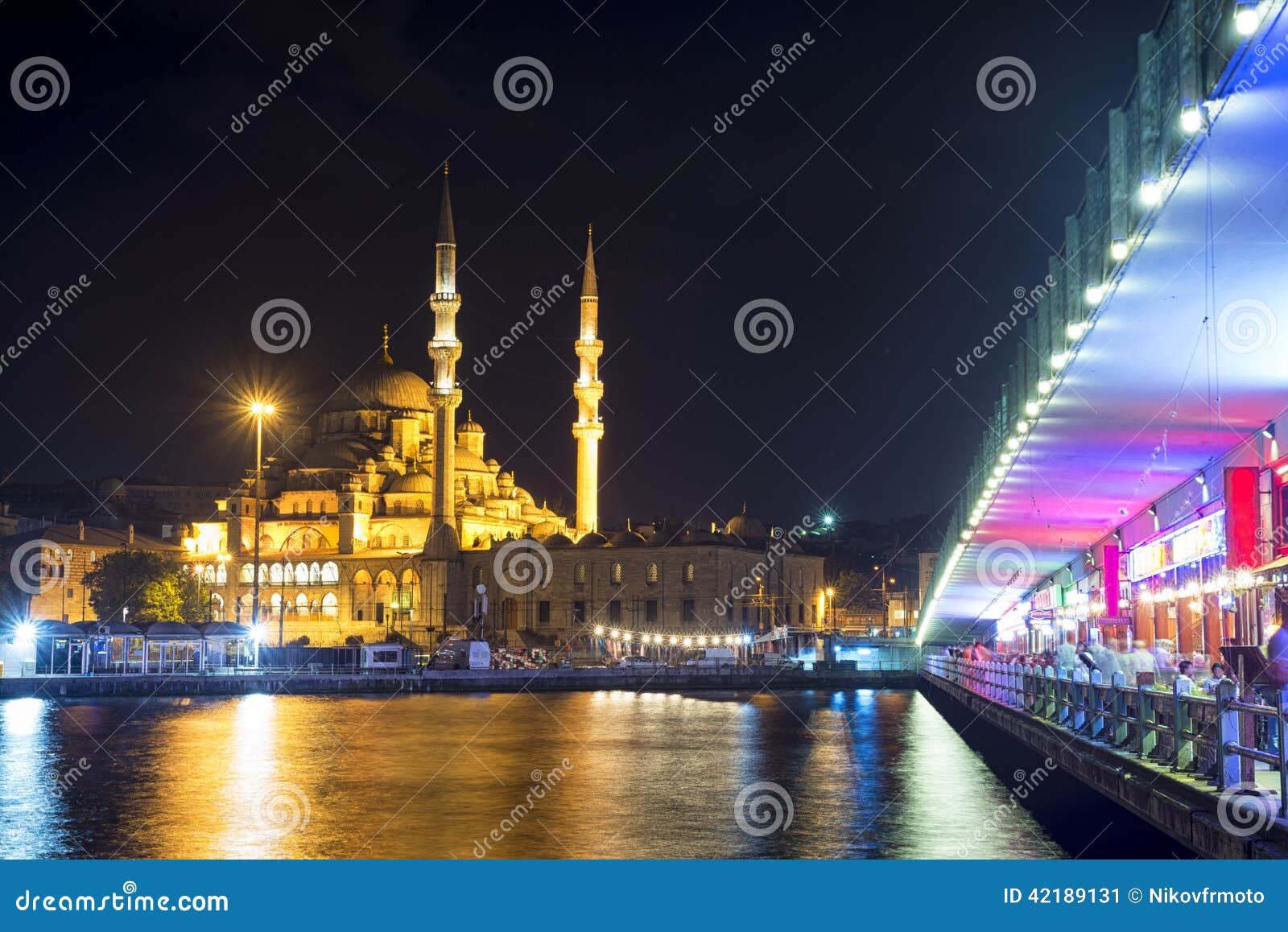 Istanbul by night stock image. Image of tourism, night - 42189131