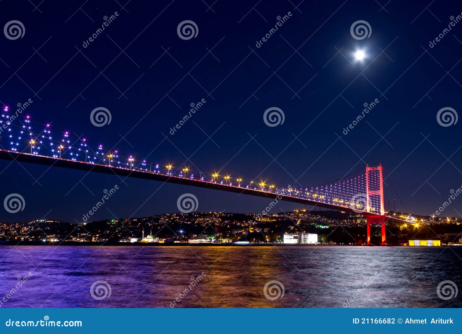 Istanbul Night Scene stock photo. Image of landscape - 21166682
