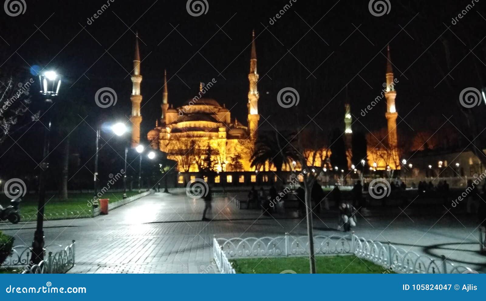 Istanbul night view stock image. Image of view, night - 105824047