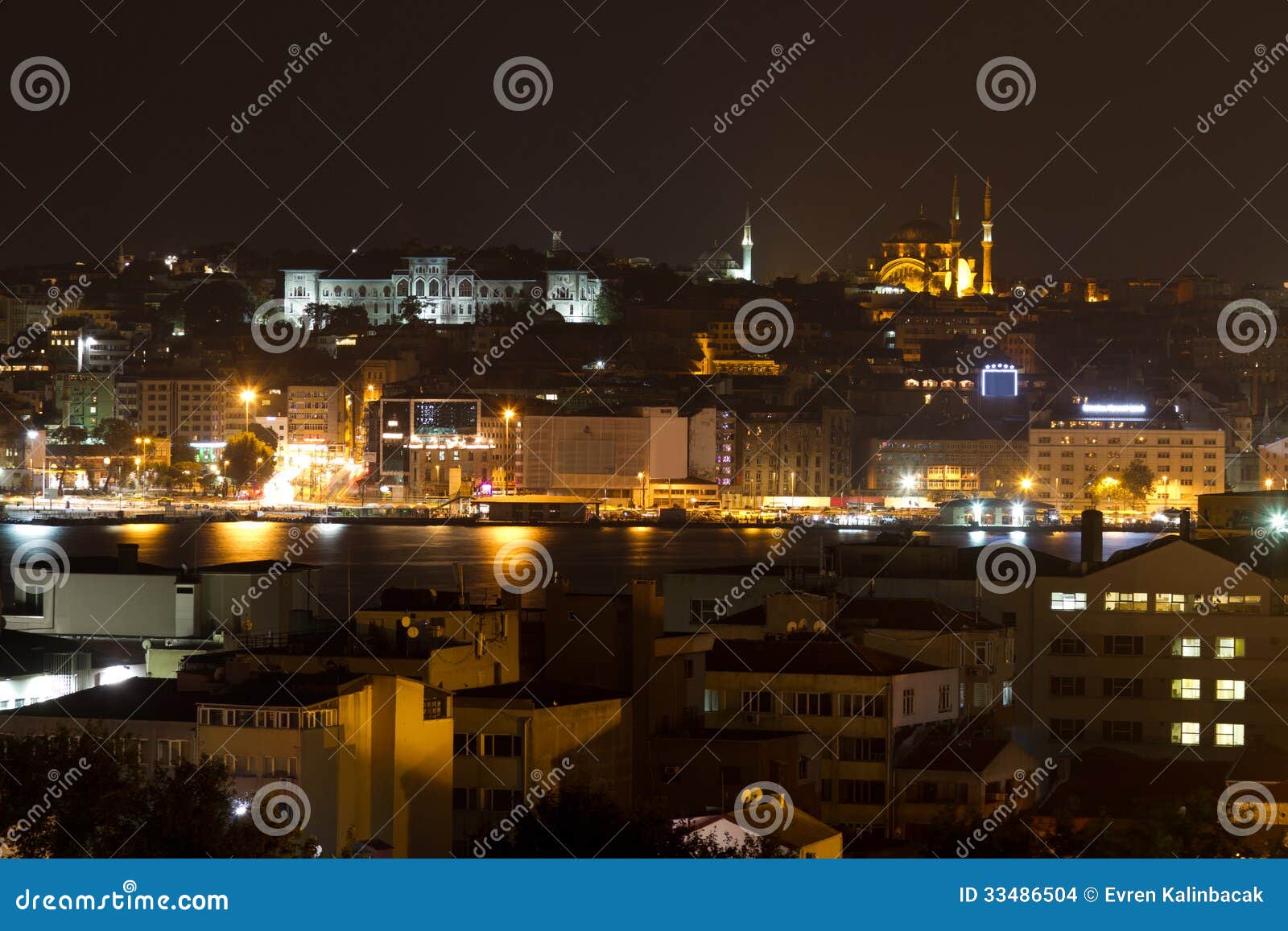 Istanbul stock photo. Image of istanbul, night, turkish - 33486504