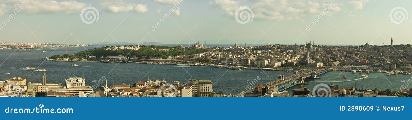 Istanbul Panoramic View stock image. Image of marmara - 2890609