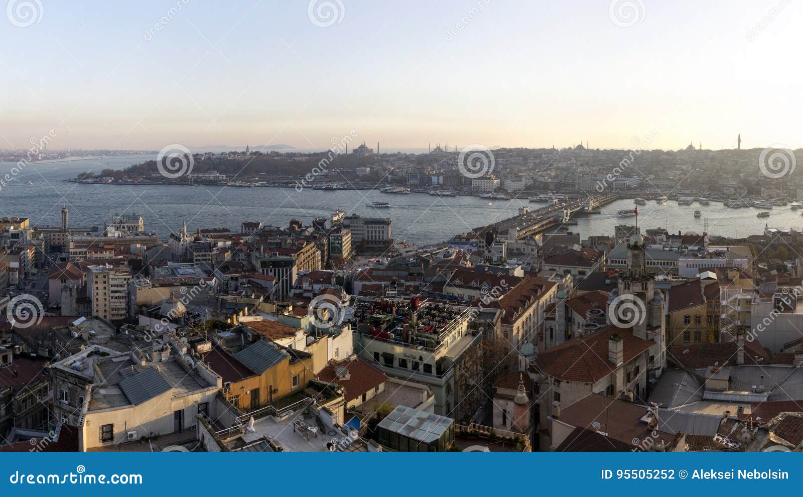 Istanbul - Panoramic View from Galata Tower Editorial Photography ...