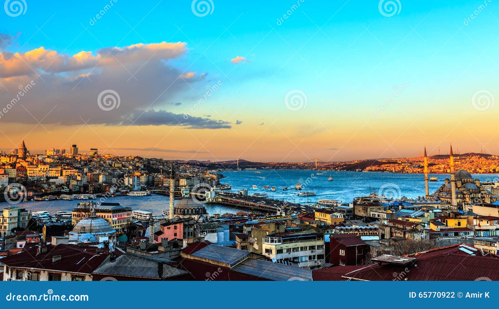 Istanbul panoramic editorial photography. Image of connecting - 65770922