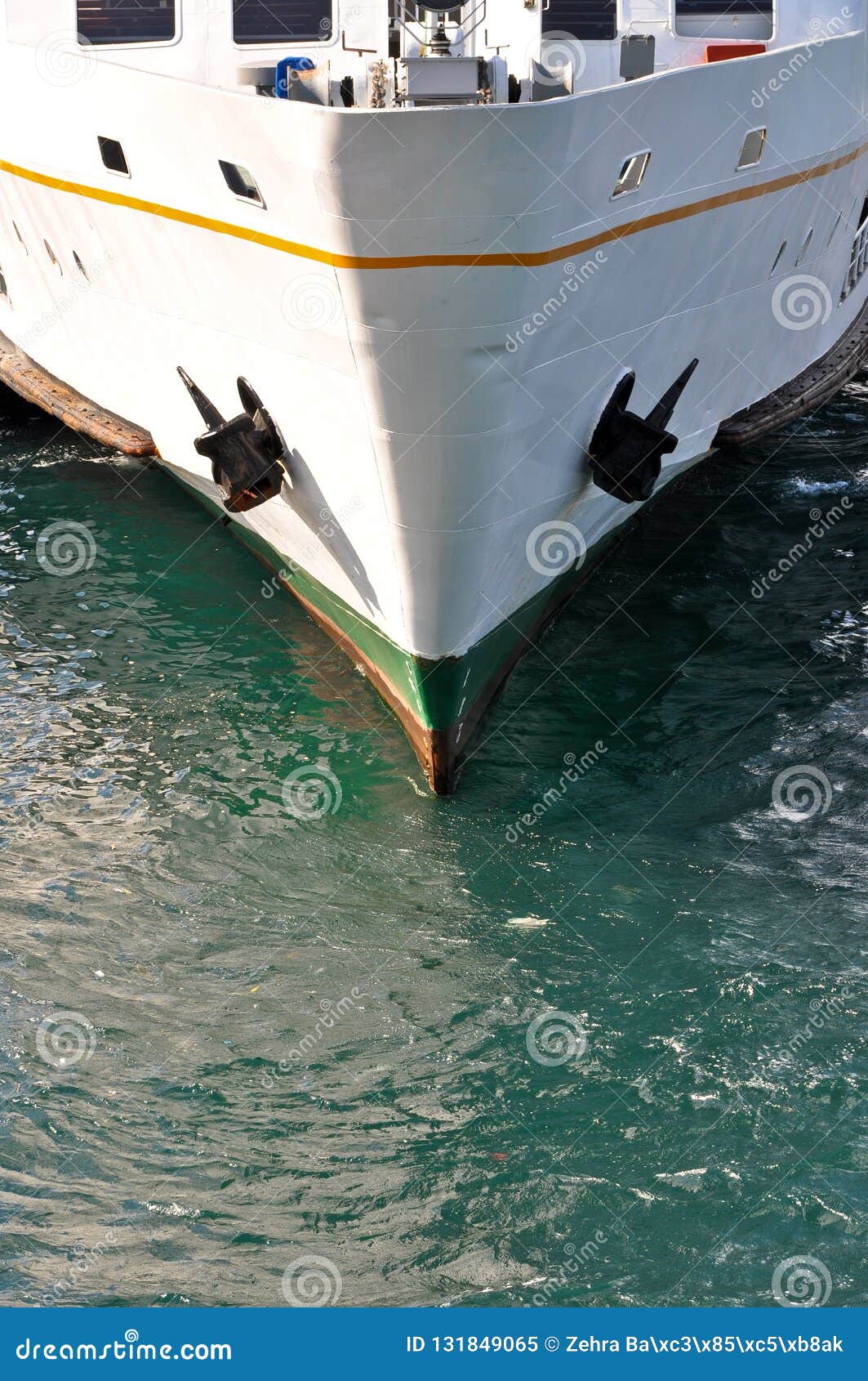 Istanbul Passenger Ferry Front View Stock Image - Image of east, front ...
