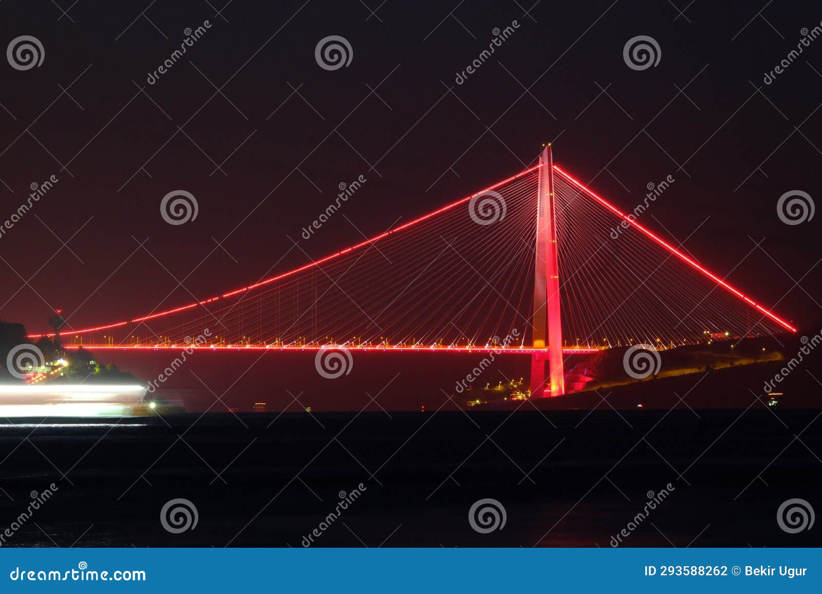 Istanbul Sariyer Beach Night View - Long Exposure Stock Photo - Image ...