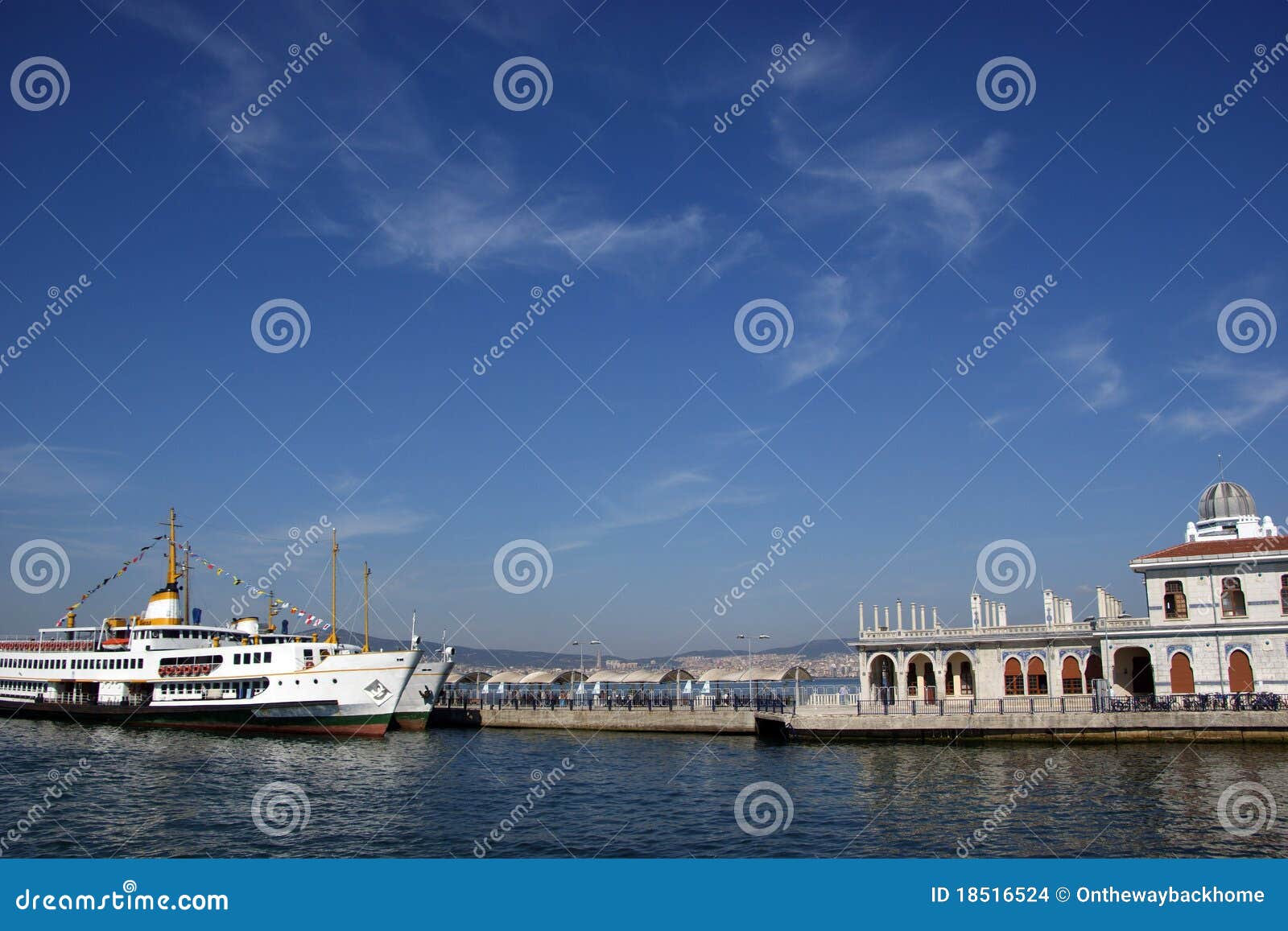 Istanbul seaport stock photo. Image of kadikoy, bostanci - 18516524