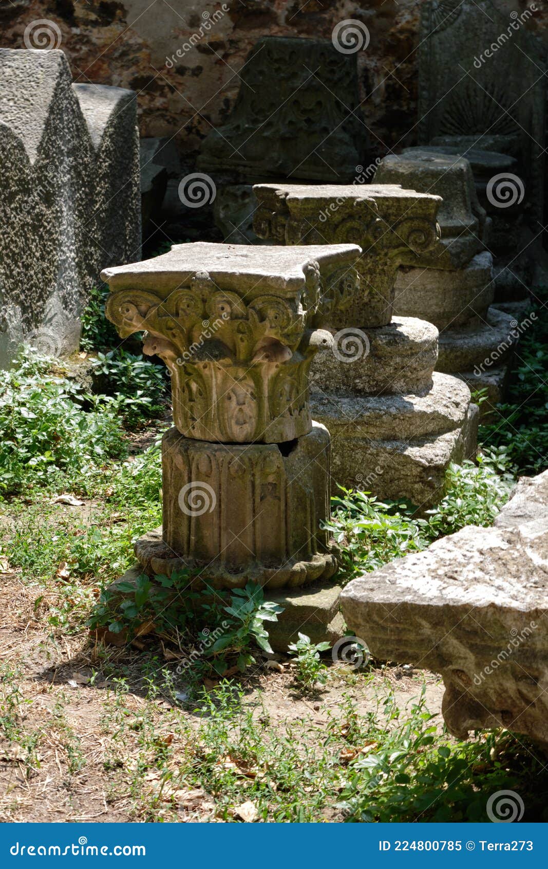Istanbul. Separate Architectural Elements Near Topkapi Palace Stock ...