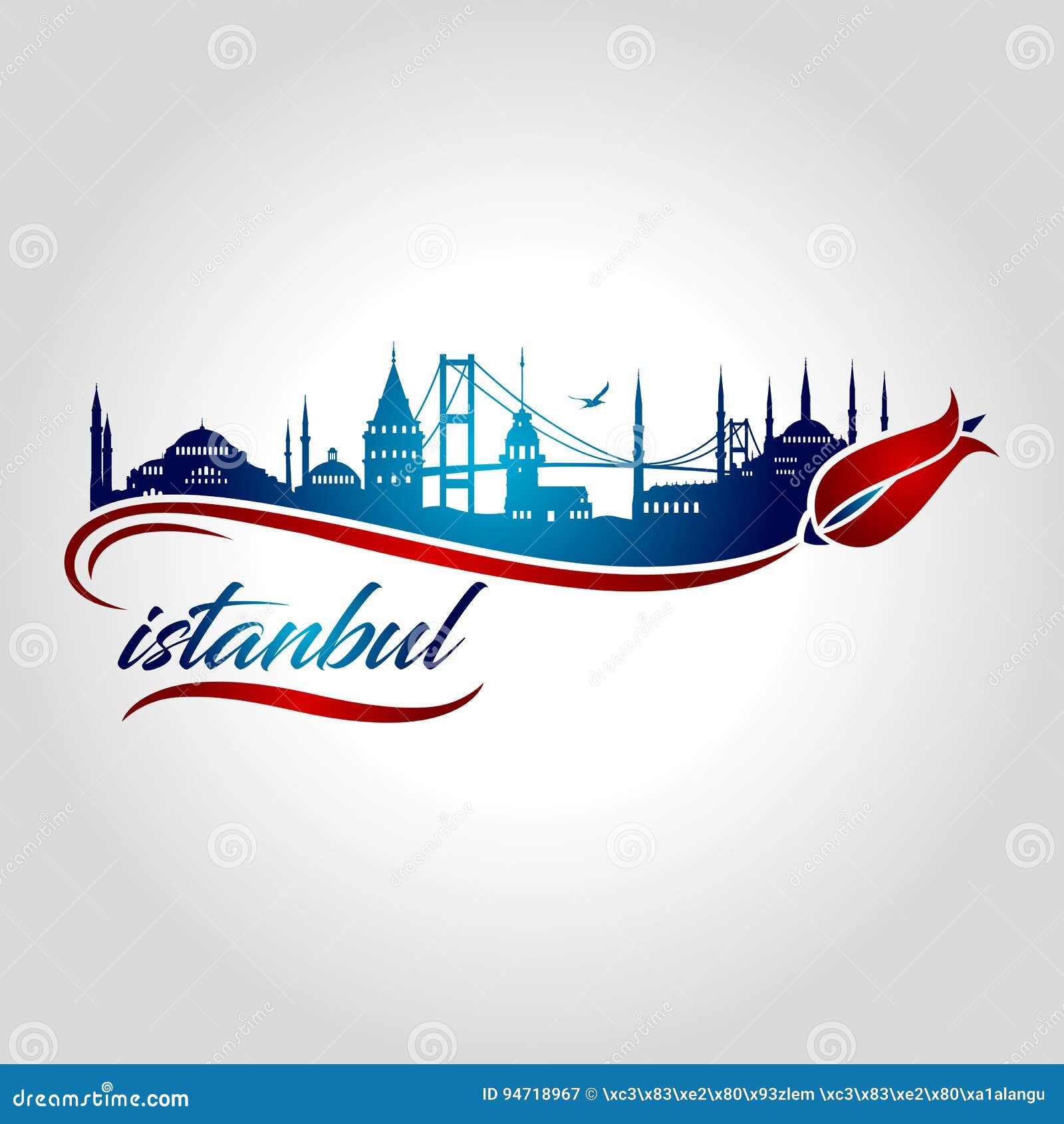 Istanbul Logo, Icon and Symbol Vector Illustration Stock Vector ...