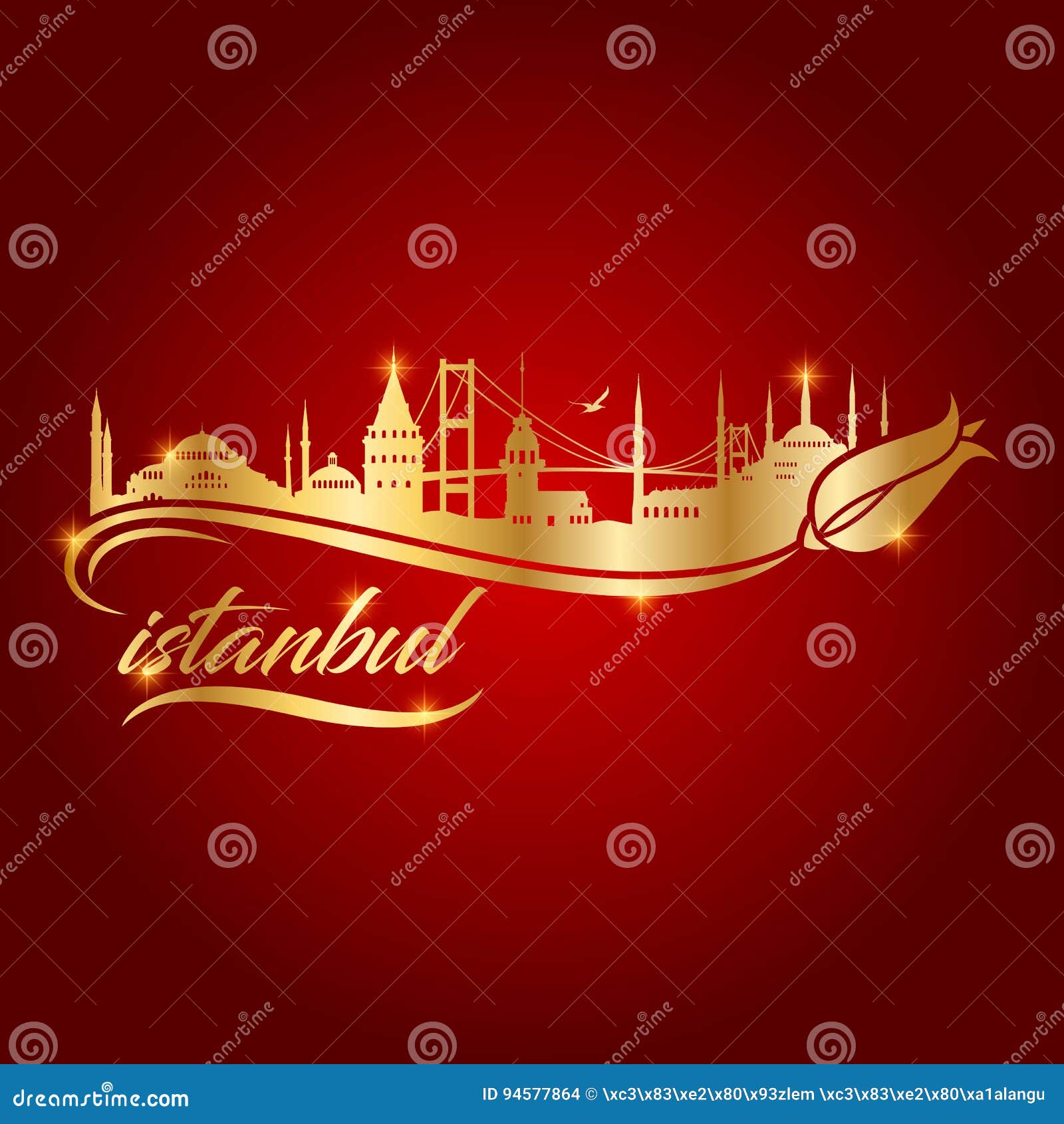 Istanbul Logo, Icon and Symbol Vector Illustration Stock Vector ...