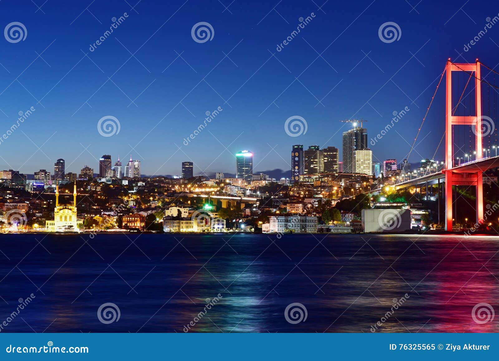 Istanbul skyline editorial image. Image of turkish, eastern - 76325565