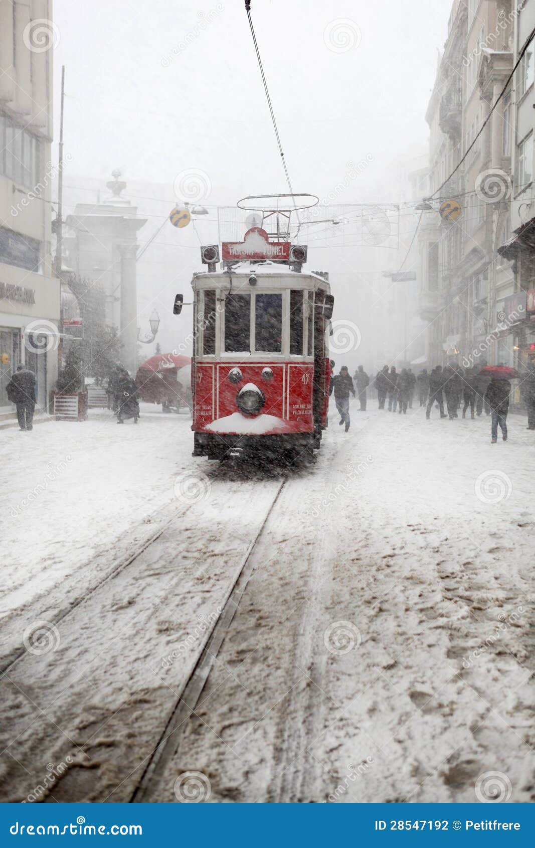 Istanbul on a snowy day editorial photography. Image of clime - 28547192