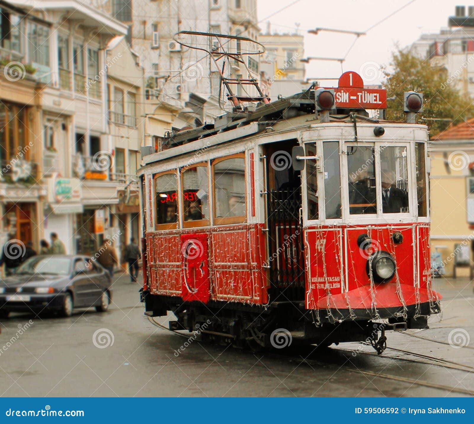 Istanbul tram editorial photography. Image of november - 59506592