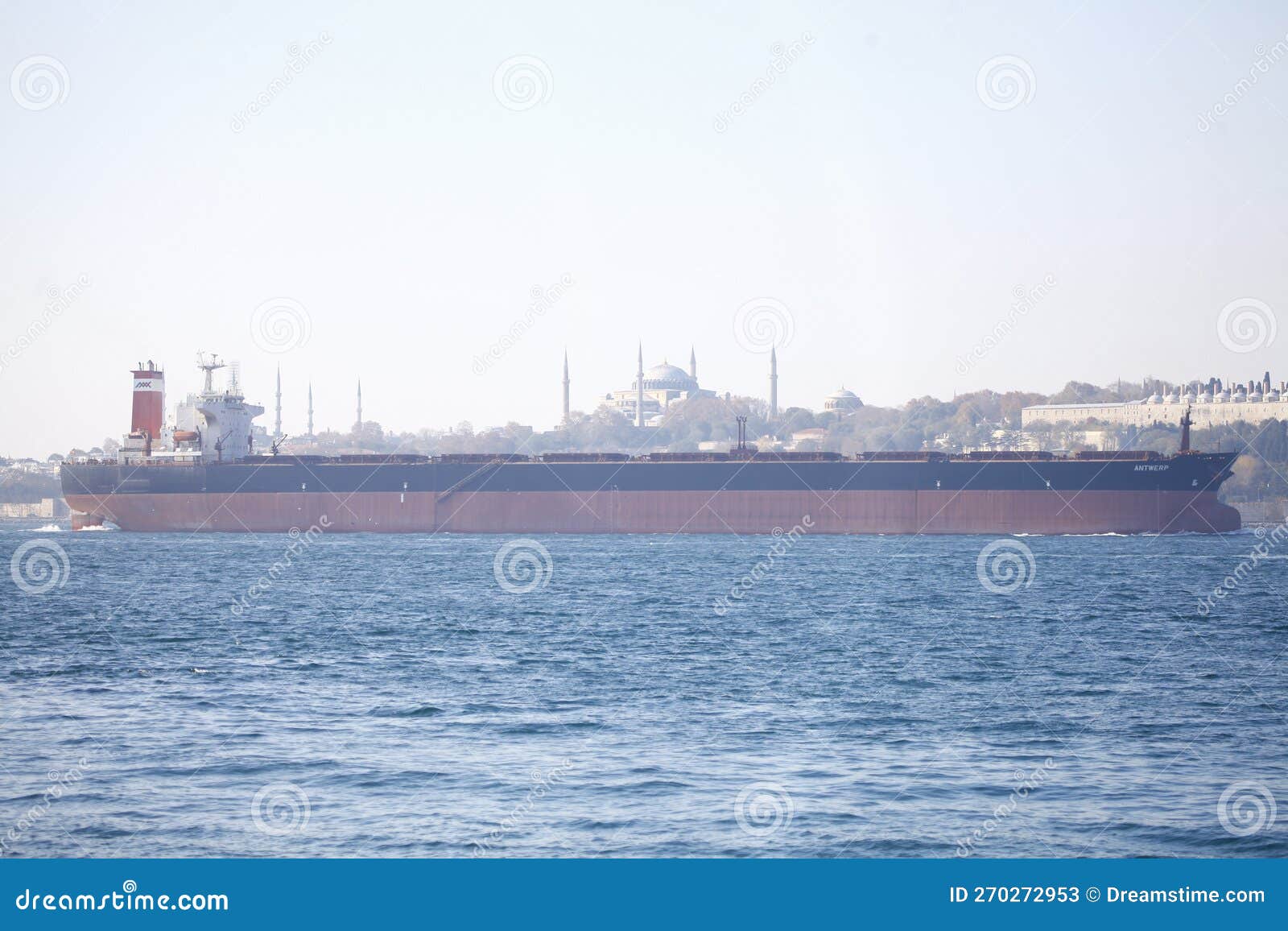30-10-2021 Istanbul-Turkey: ANTWERP Container Ship Editorial Stock ...