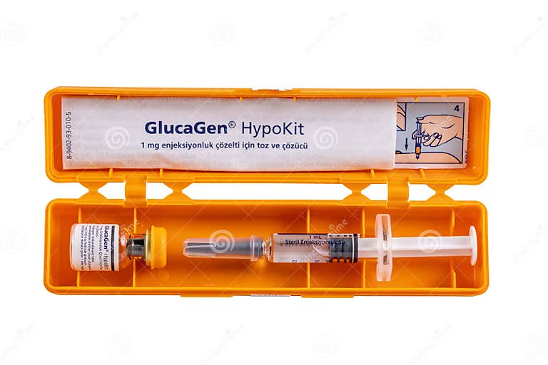 Istanbul Turkey 27 April 2024 Glucagon Syringe Used For Hypoglycemia In Type 1 Diabetics