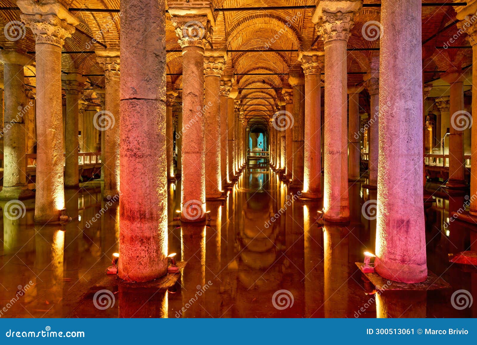 Istanbul Turkey. Basilica Cistern Stock Image - Image of site, places ...