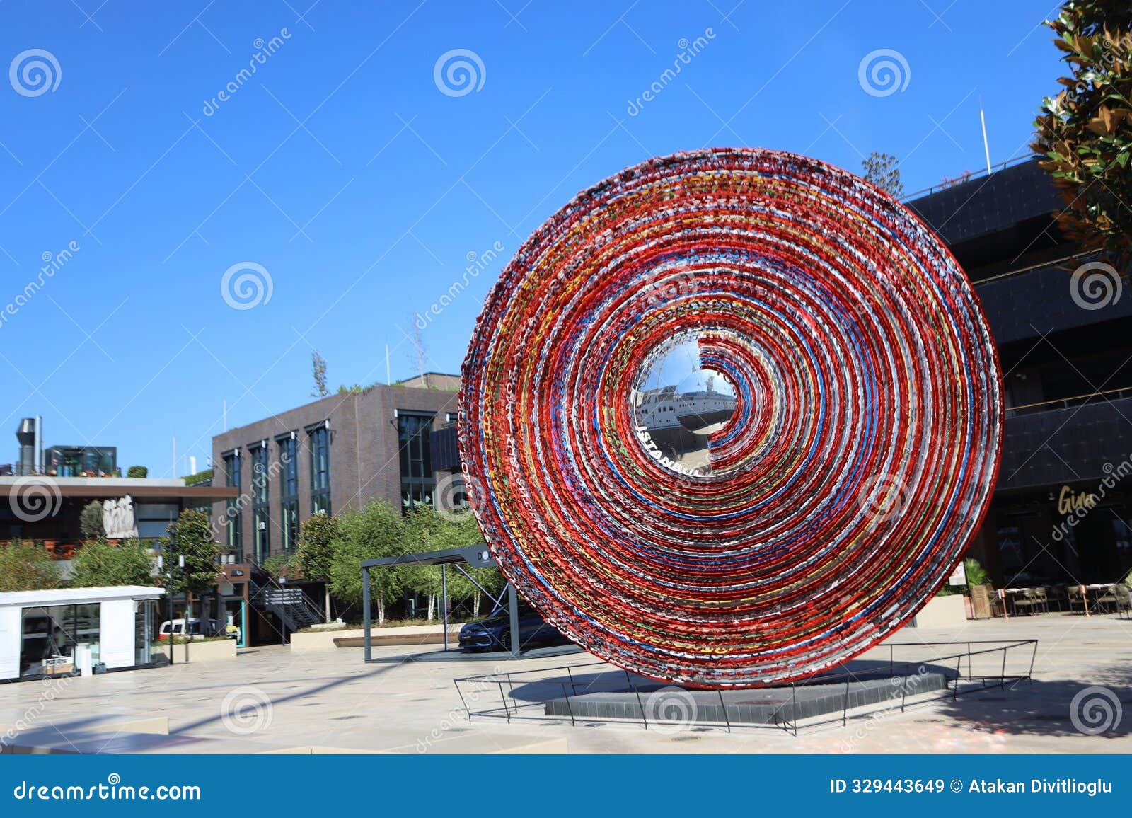 08-08-2023 Istanbul - Turkey: Colorful Circular Sculpture in Istanbul ...