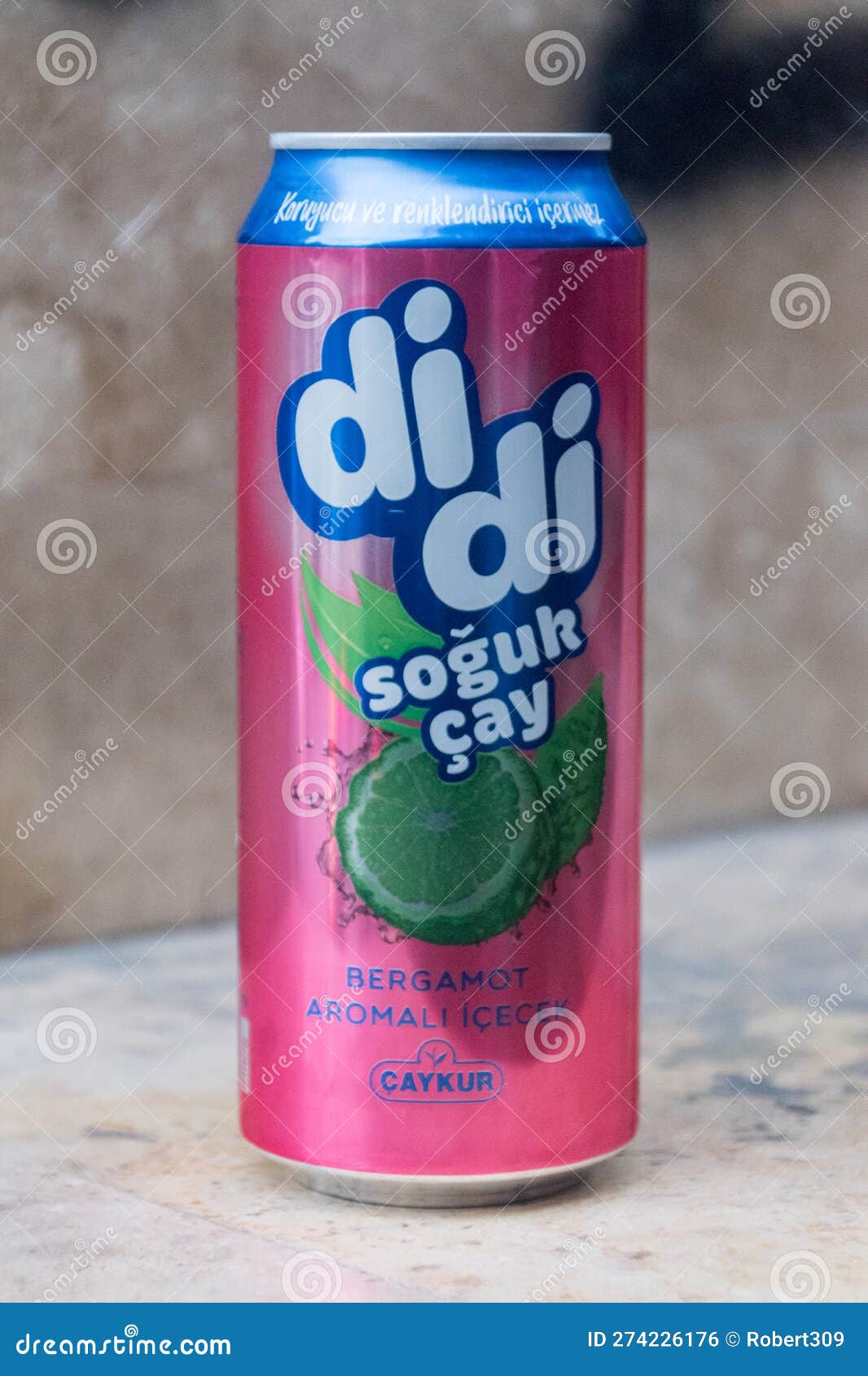 Can of Didi Ice Tea editorial photo. Image of turkey - 274226176