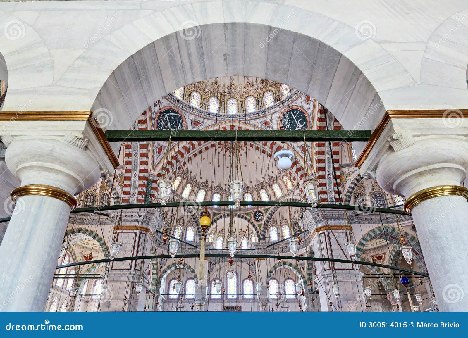 Istanbul Turkey. the Fatih Mosque Stock Image - Image of classical ...