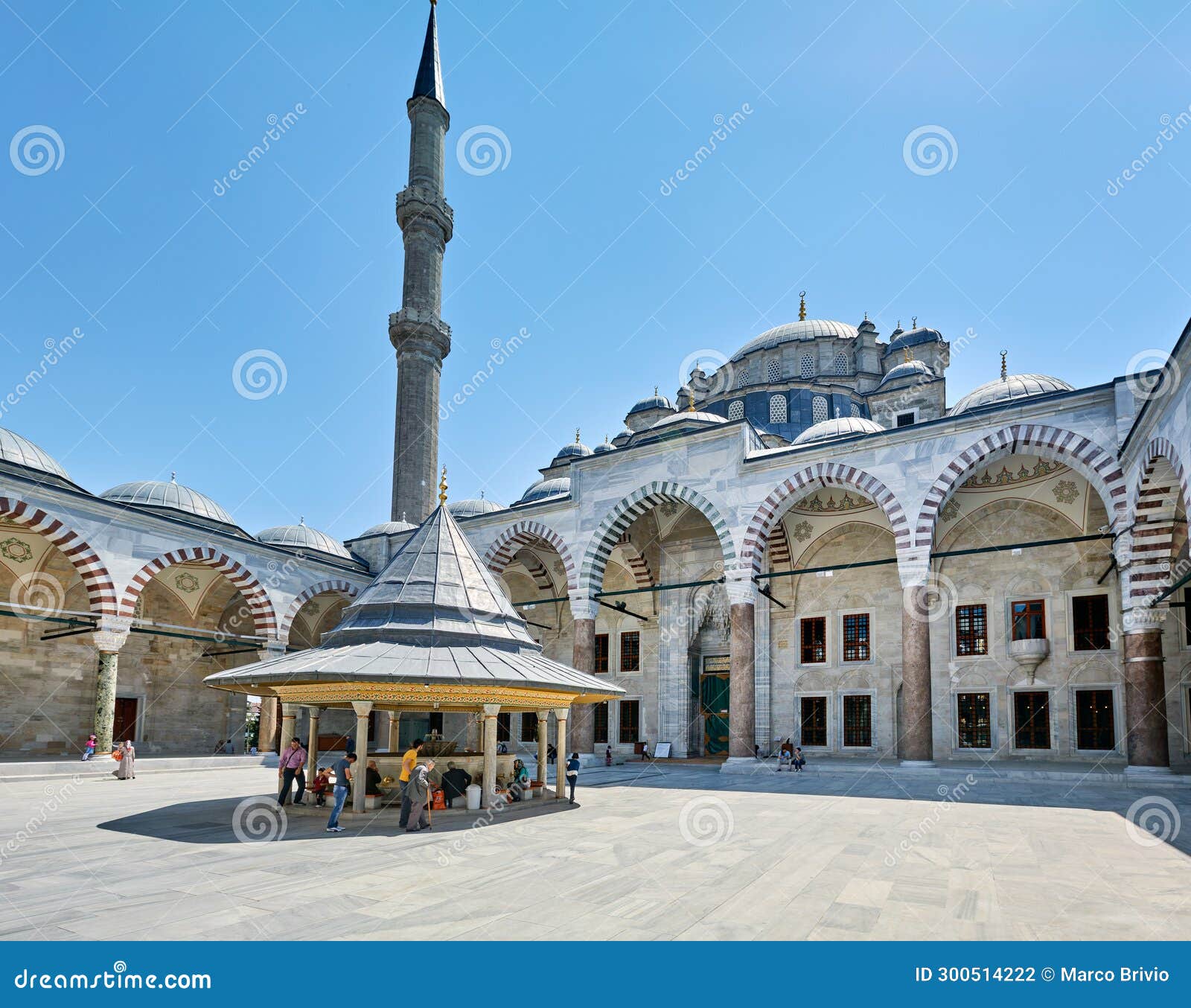 Istanbul Turkey. the Fatih Mosque Editorial Photography - Image of ...