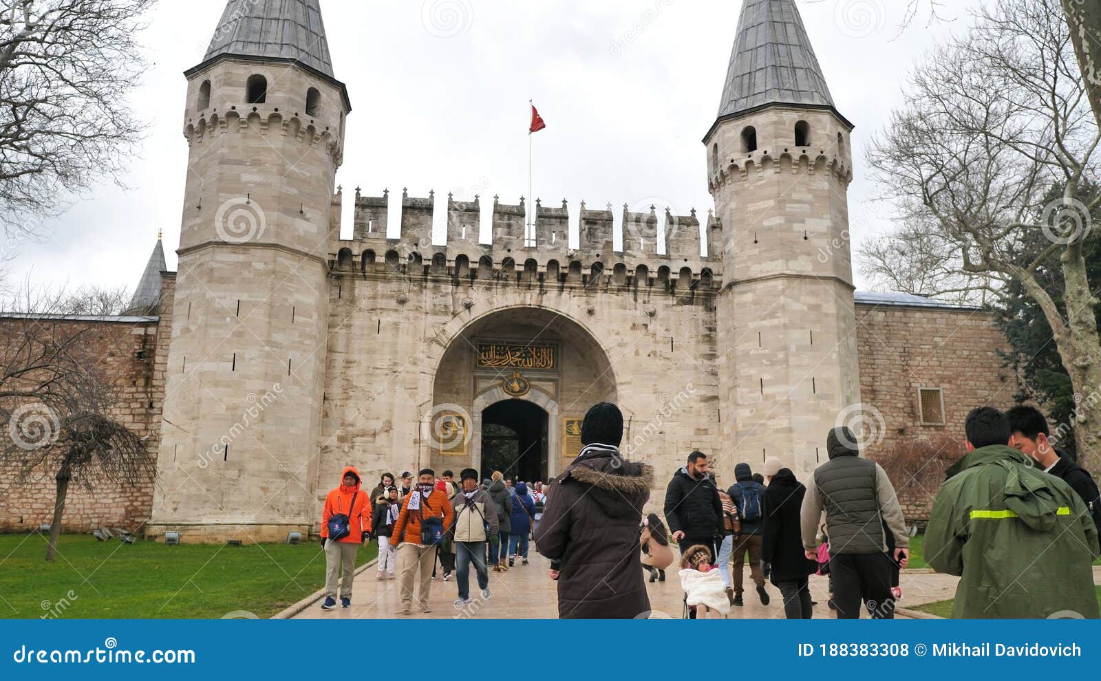 Istanbul, Turkey - January 8, 2020: the Gate of Salutation, Topkapi ...