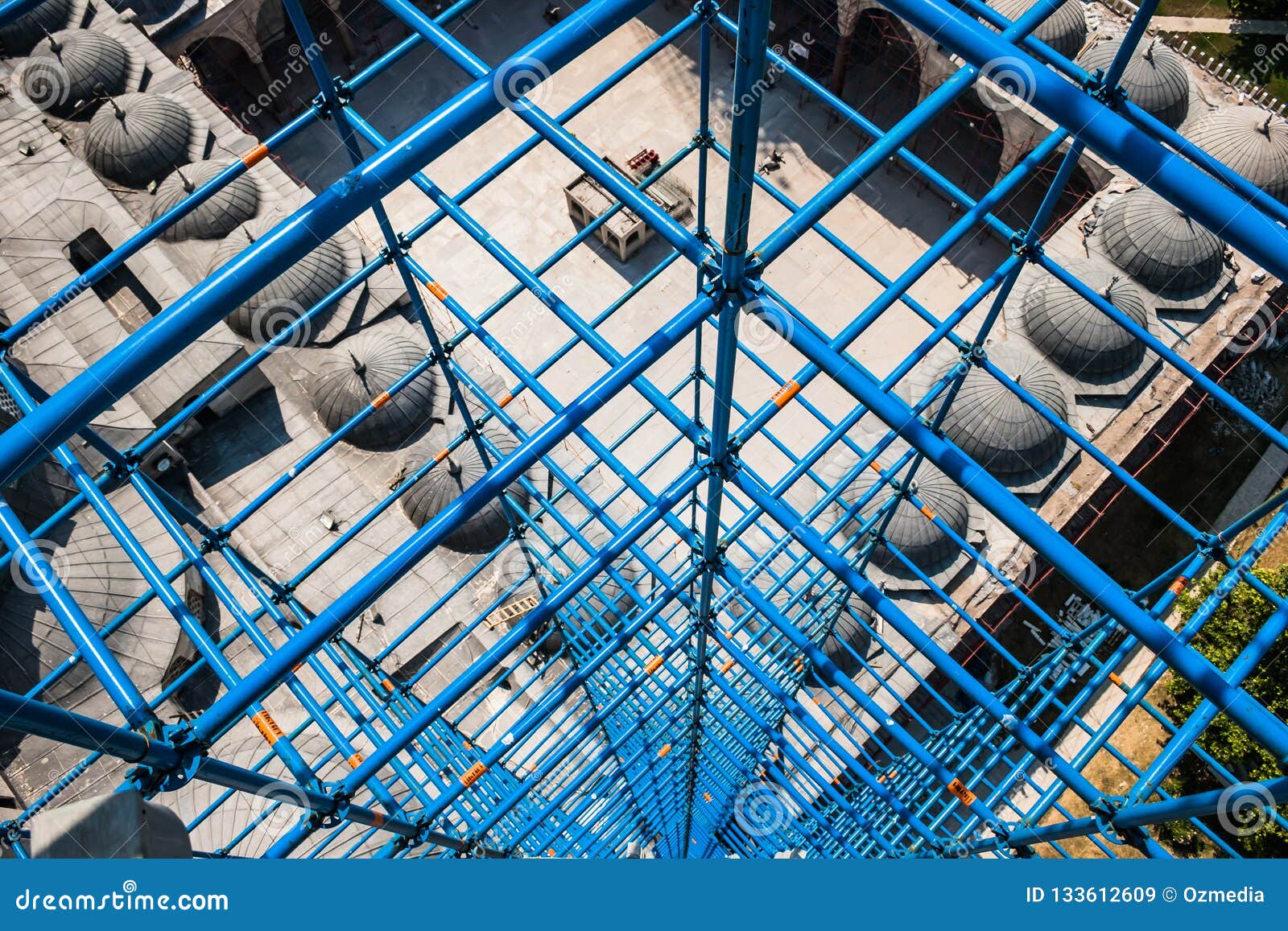 Bird Eye View of Mosque Under Construction Editorial Stock Image ...