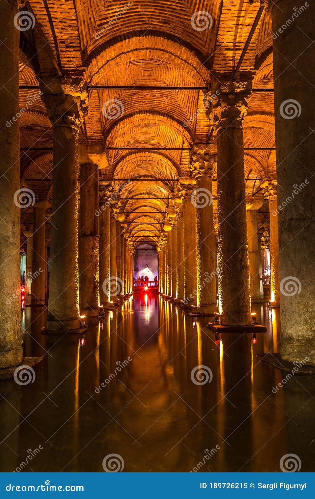Basilica Cistern editorial image. Image of touristic - 189726215