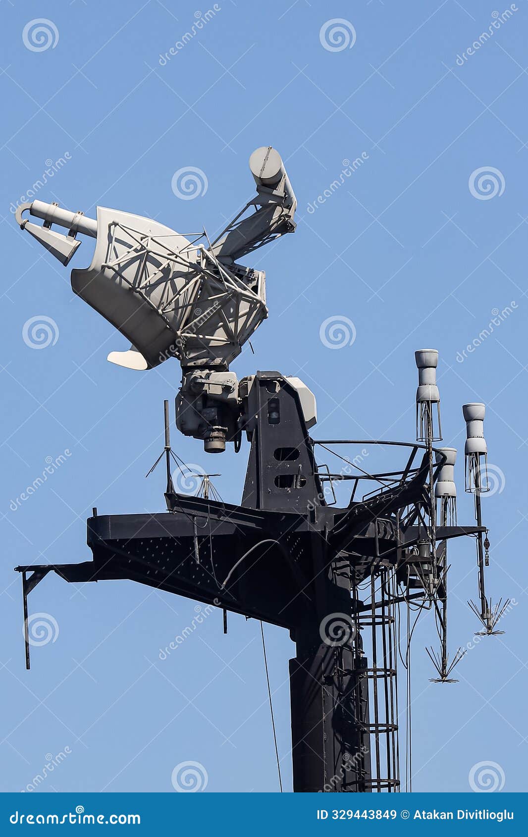 08-08-2023 Istanbul - Turkey: Naval Radar and Communication Antennas ...